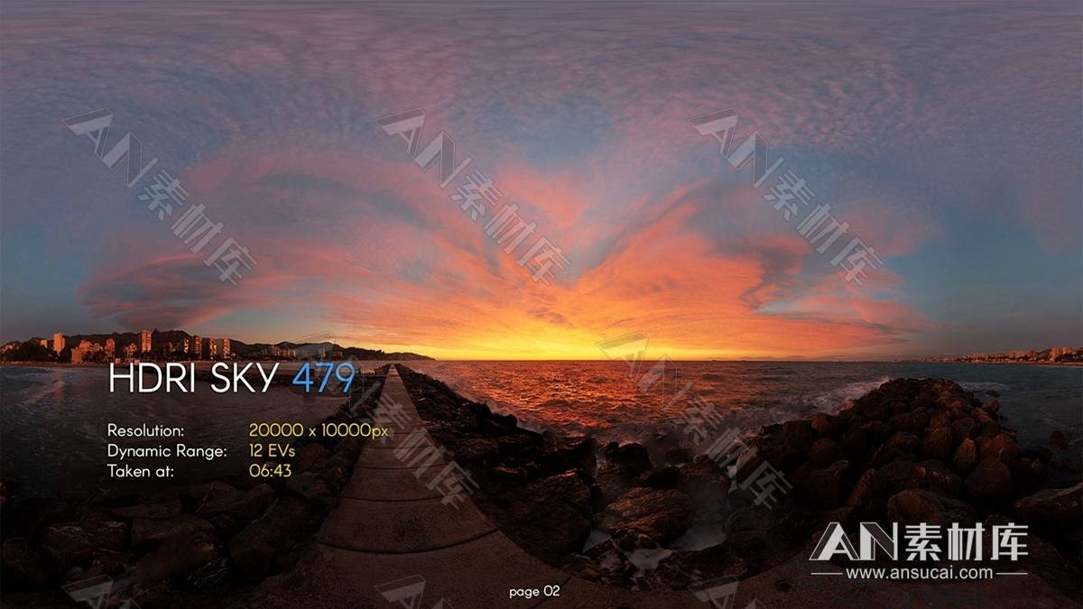 高清HDR环境贴图专辑HDRI Skies pack 23-AN素材库